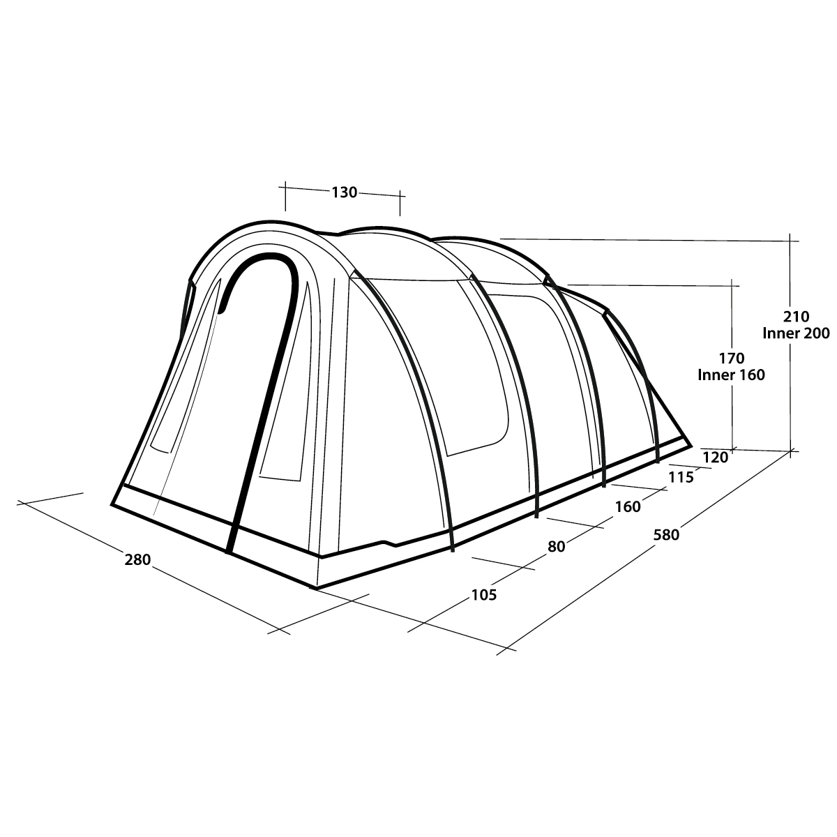 OUTWELL - Rockwell 4 | 4-personers | 3-sesongers